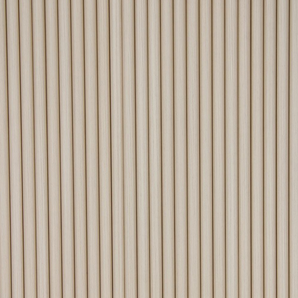 Light Cold Oak Flexible 3D Fluted Semi-Circle Shiplap Wood Wall Panel