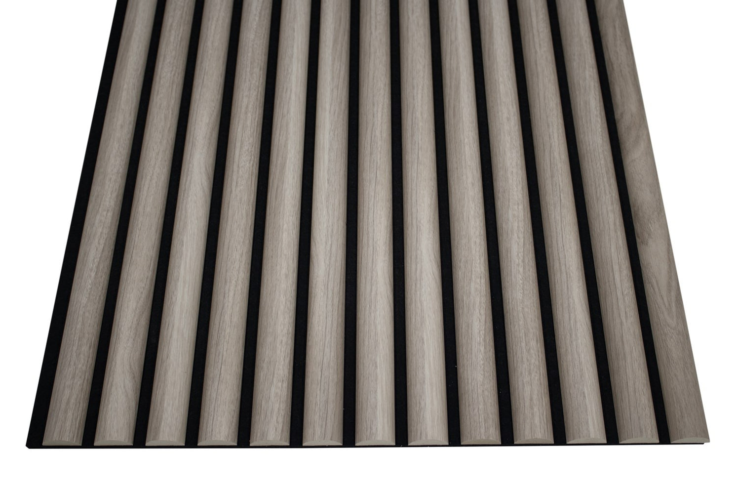 White Oak Half-Round Wood Column Acoustic Sound Panel for Walls
