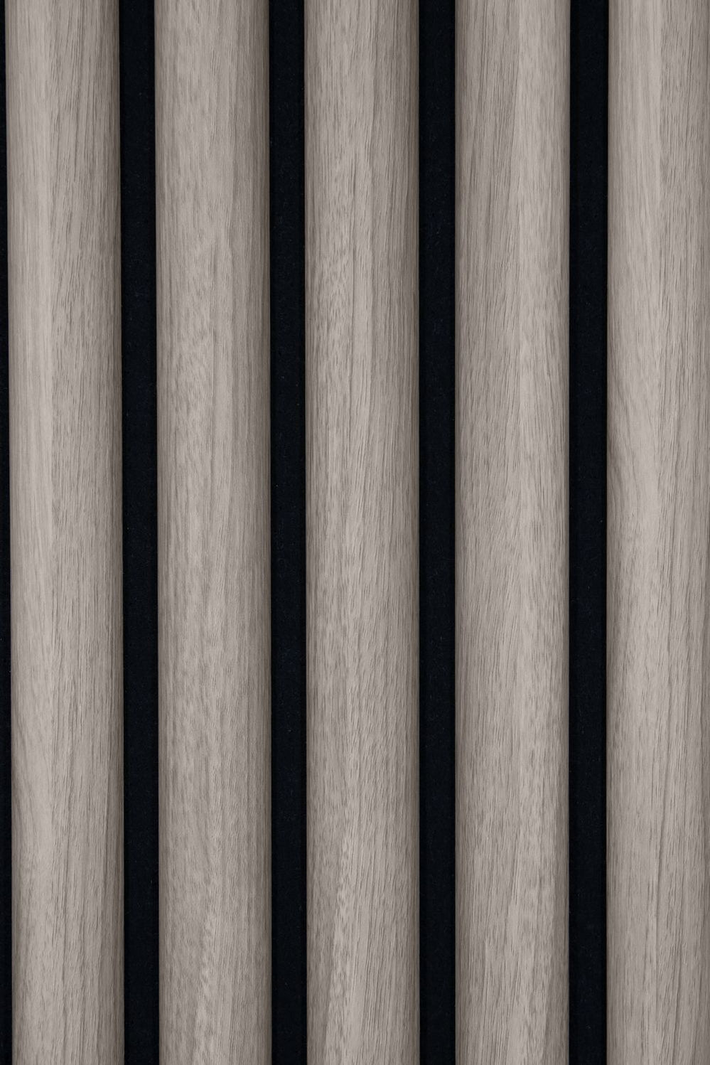 White Oak Half-Round Wood Column Acoustic Sound Panel for Walls