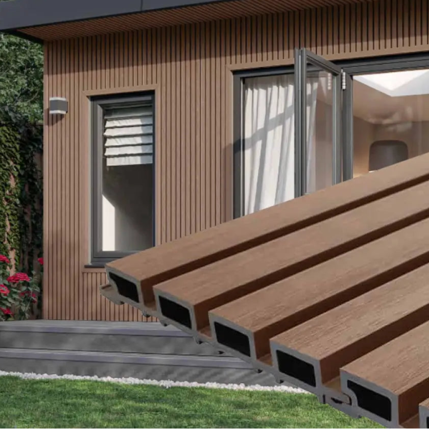 Teak Composite Siding Slat Panels for Exterior Outdoor Walls ...